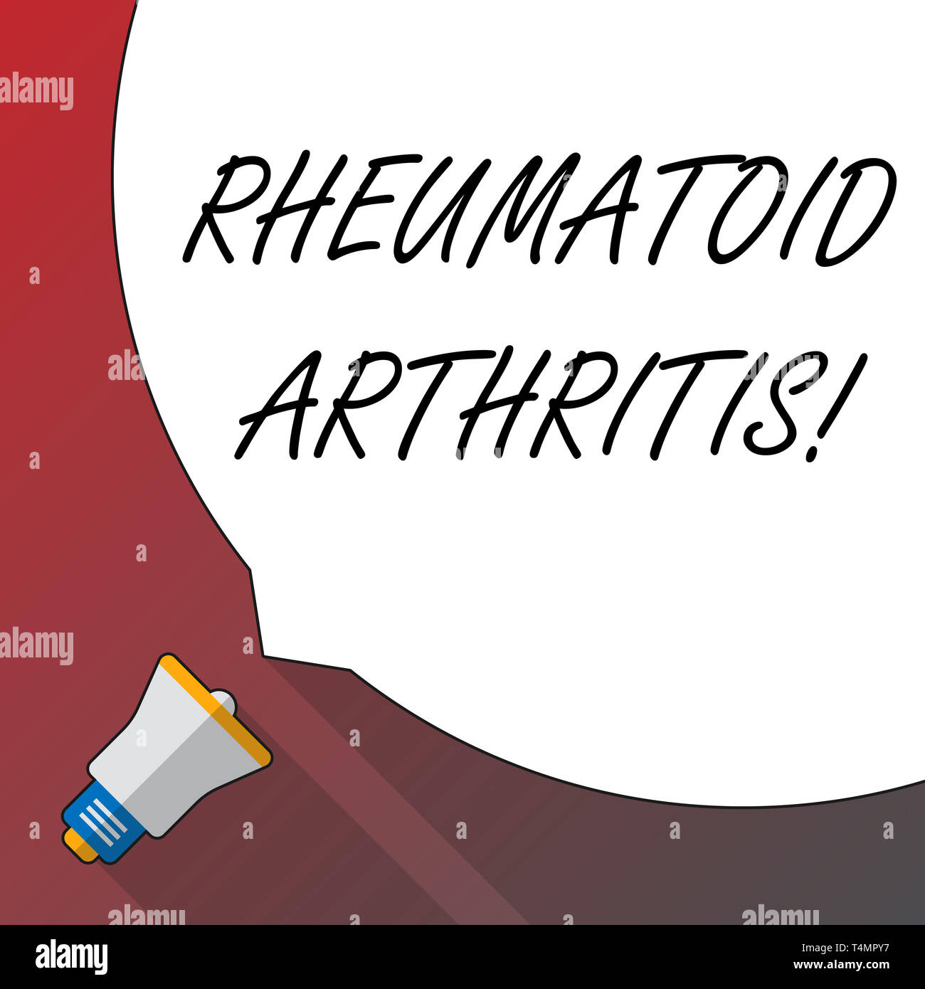 Handwriting text Rheumatoid Arthritis. Conceptual photo chronic ...