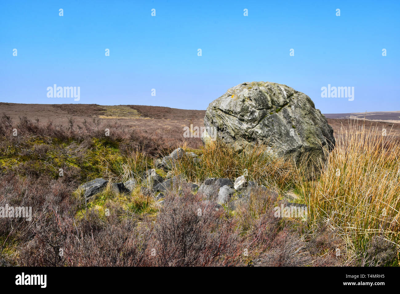 Robin Hood's Penny Stone, Robin Hood's Rock, Midgley Moor, Hebden ...
