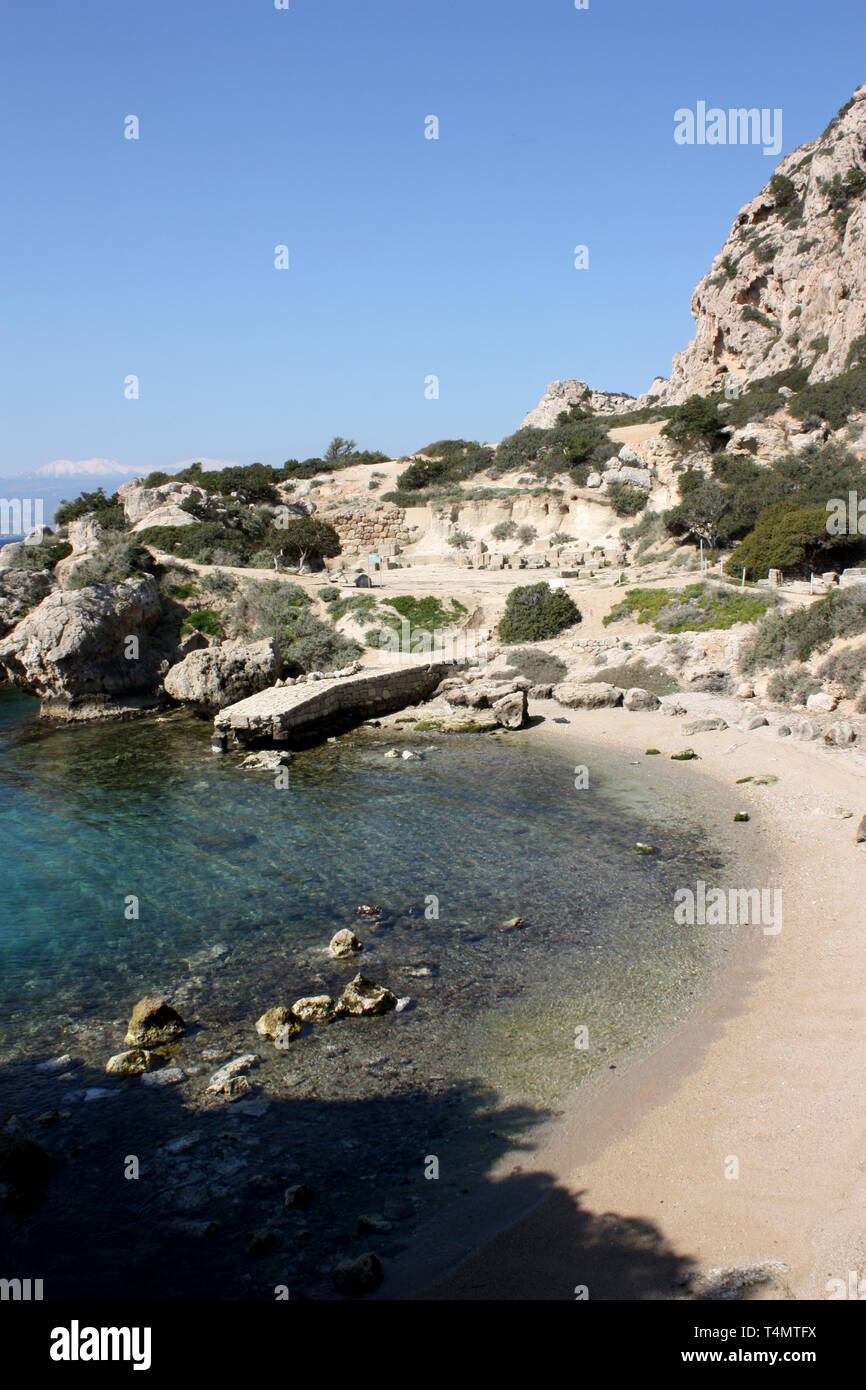 Heraion of Perachora, Greece - The ruins by the Mediterranean of the ...