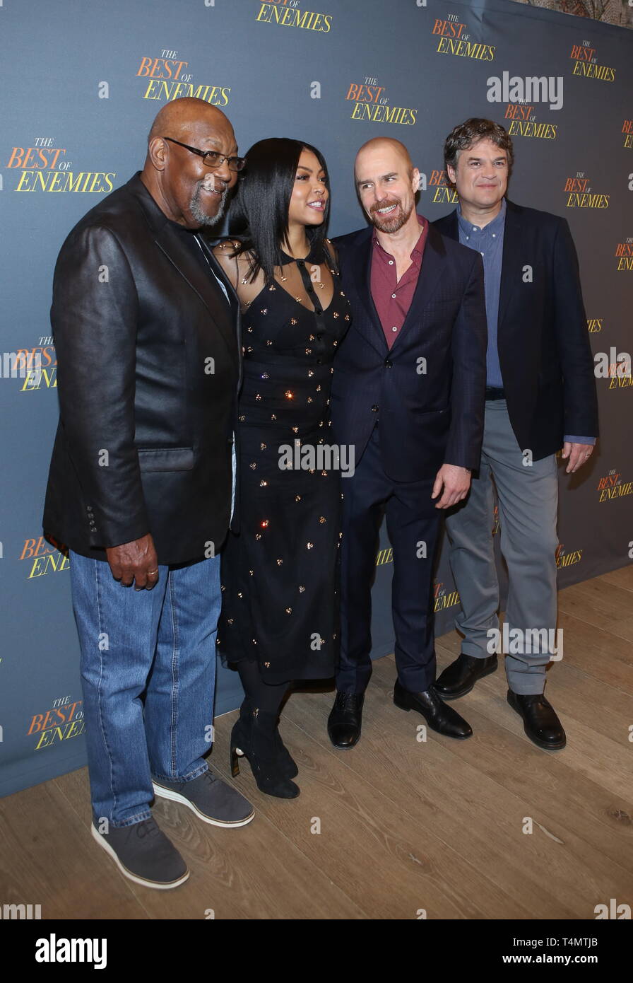 Celebrities during the Best Enemies photocall at the Whitby Hotel ...