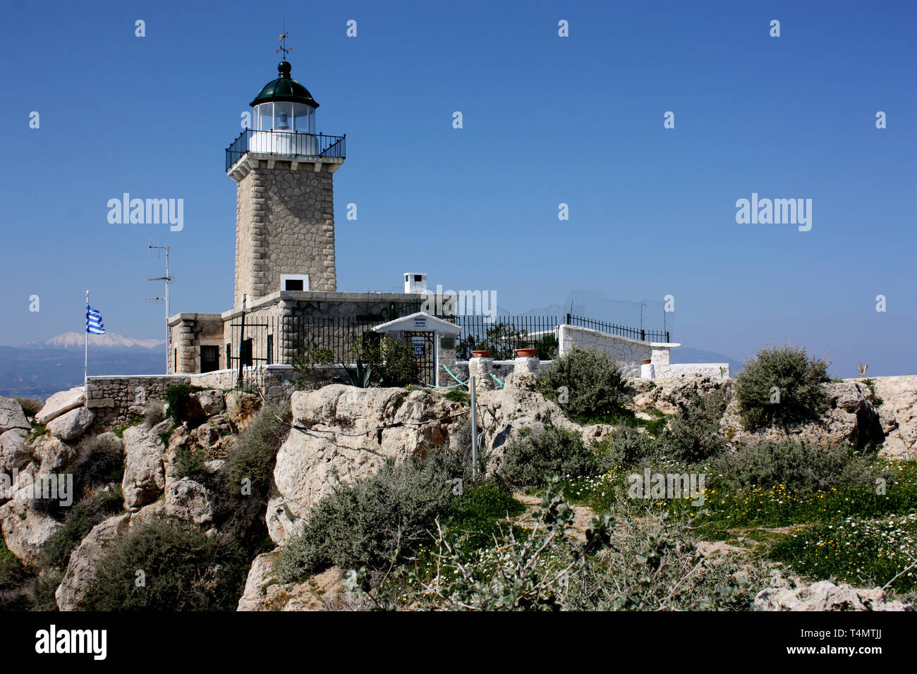 Heraion of Perachora, Greece - The lighthousenear the ruins by the ...