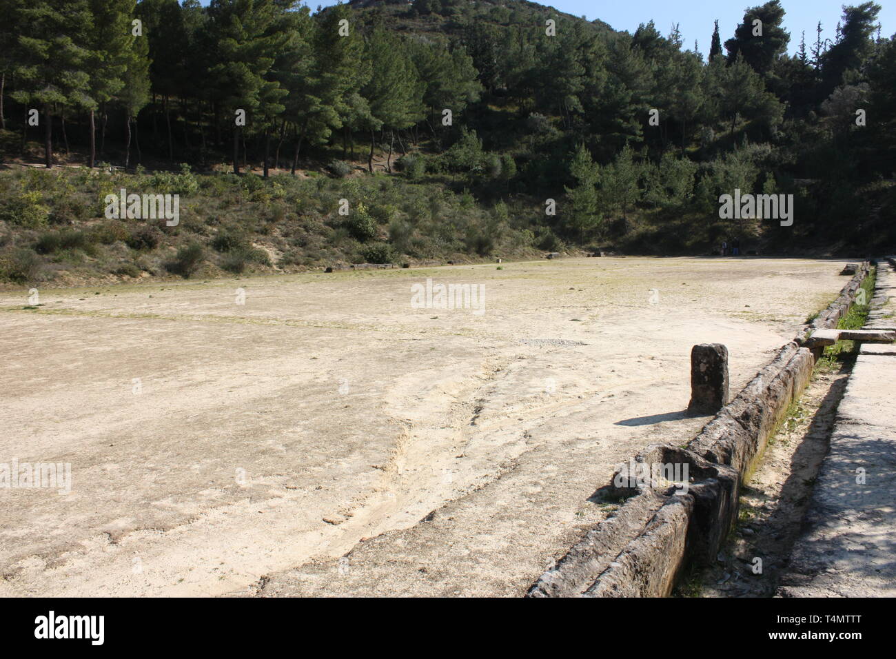 The stadium at Nemea where the Nemean Games took place in antiquity ...
