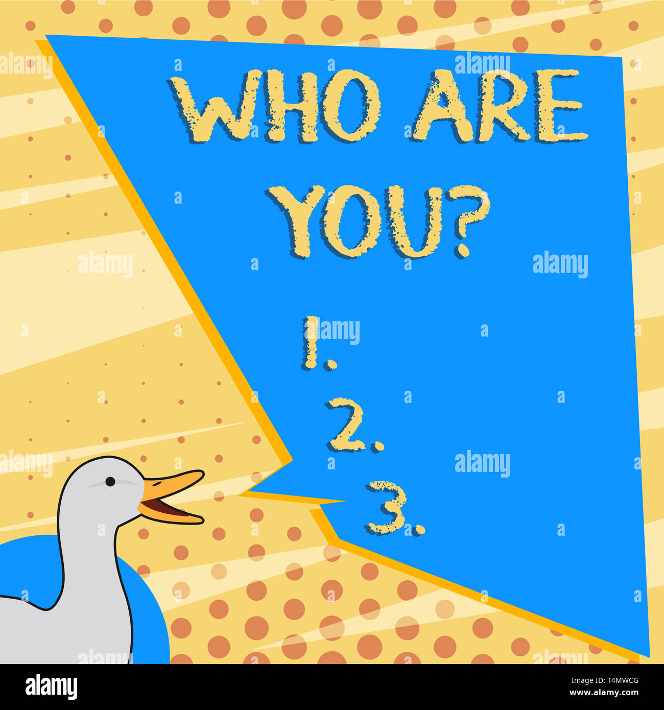 Text sign showing Who Are You question. Business photo text asking ...