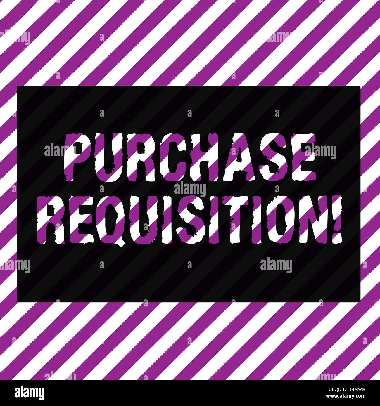 Text sign showing Purchase Requisition. Business photo text document ...