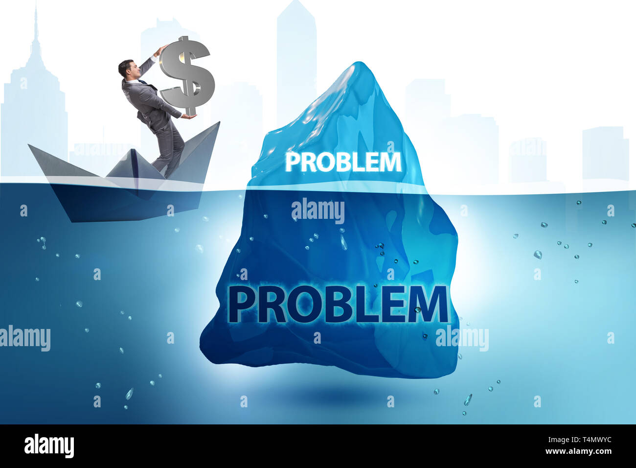 Money debt iceberg hi-res stock photography and images - Alamy
