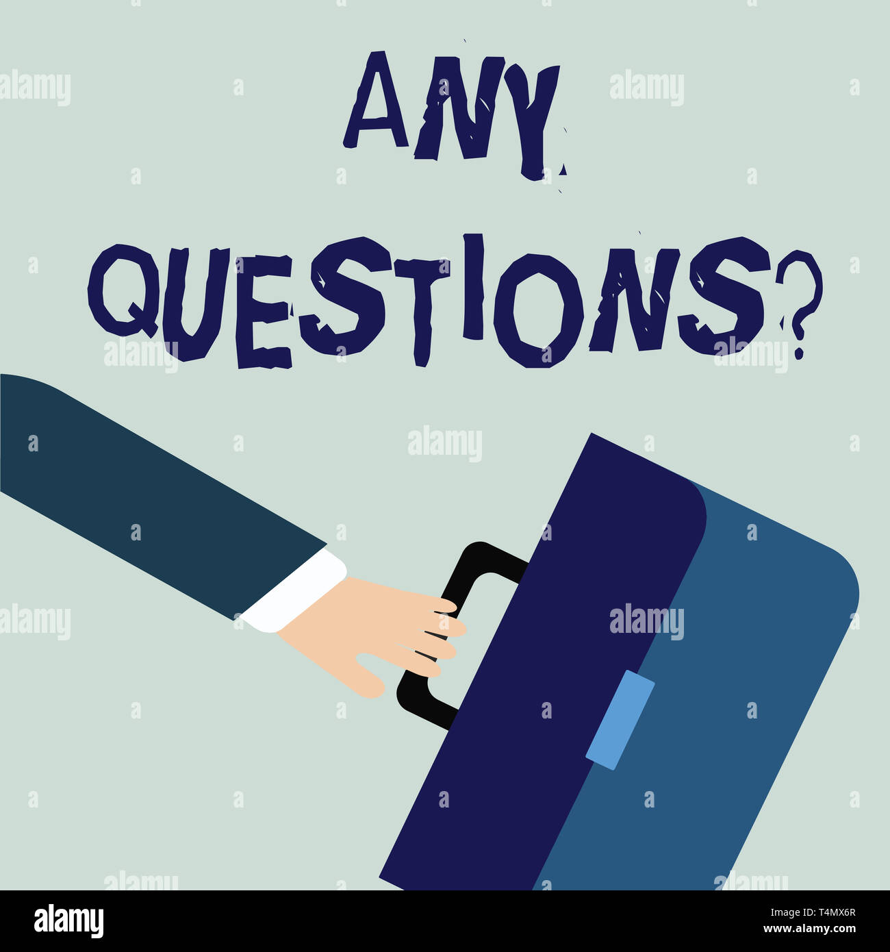 Writing note showing Any Questions Question. Business concept for you ...
