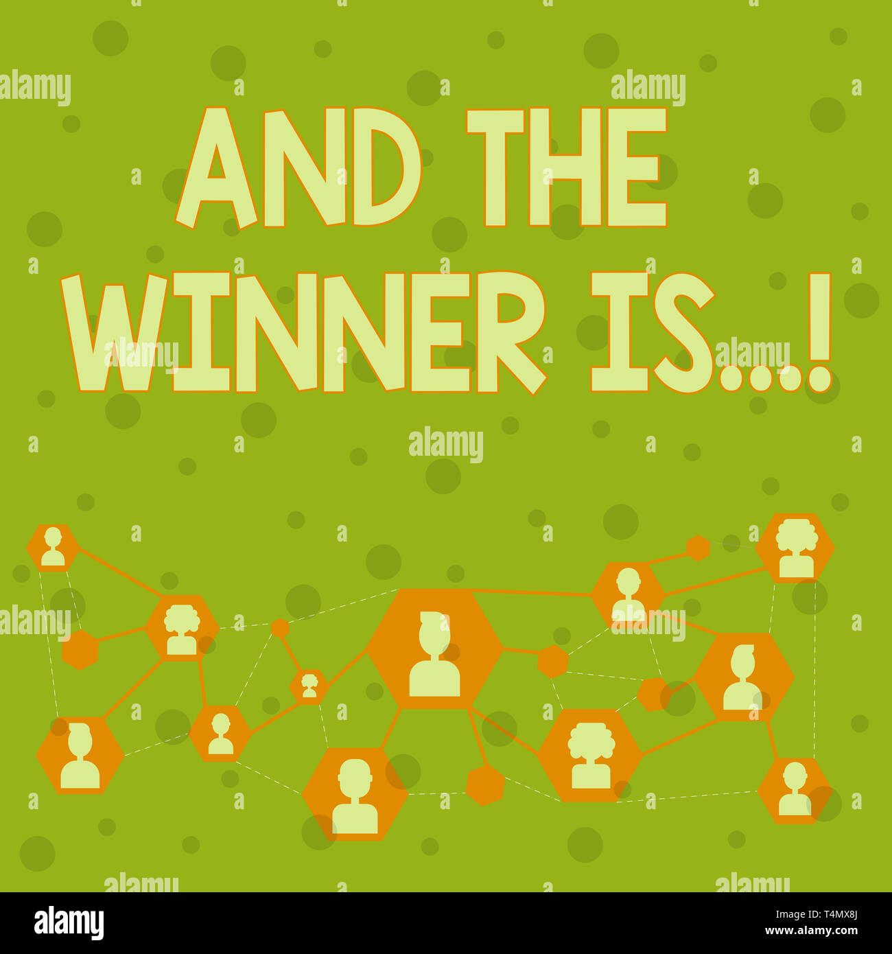 Word writing text And The Winner Is. Business photo showcasing ...