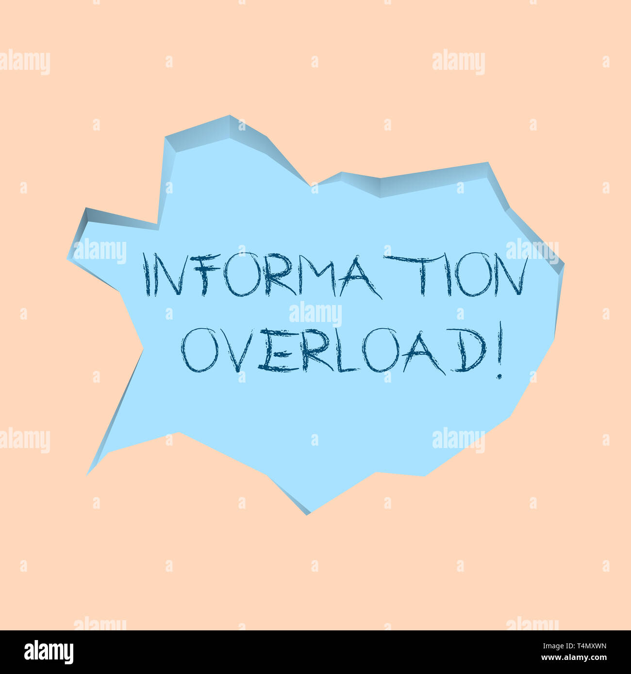 Writing note showing Information Overload. Business concept for ...