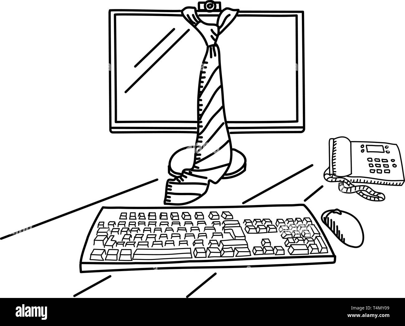 Office after working day. Vector illustration Stock Vector Image & Art ...