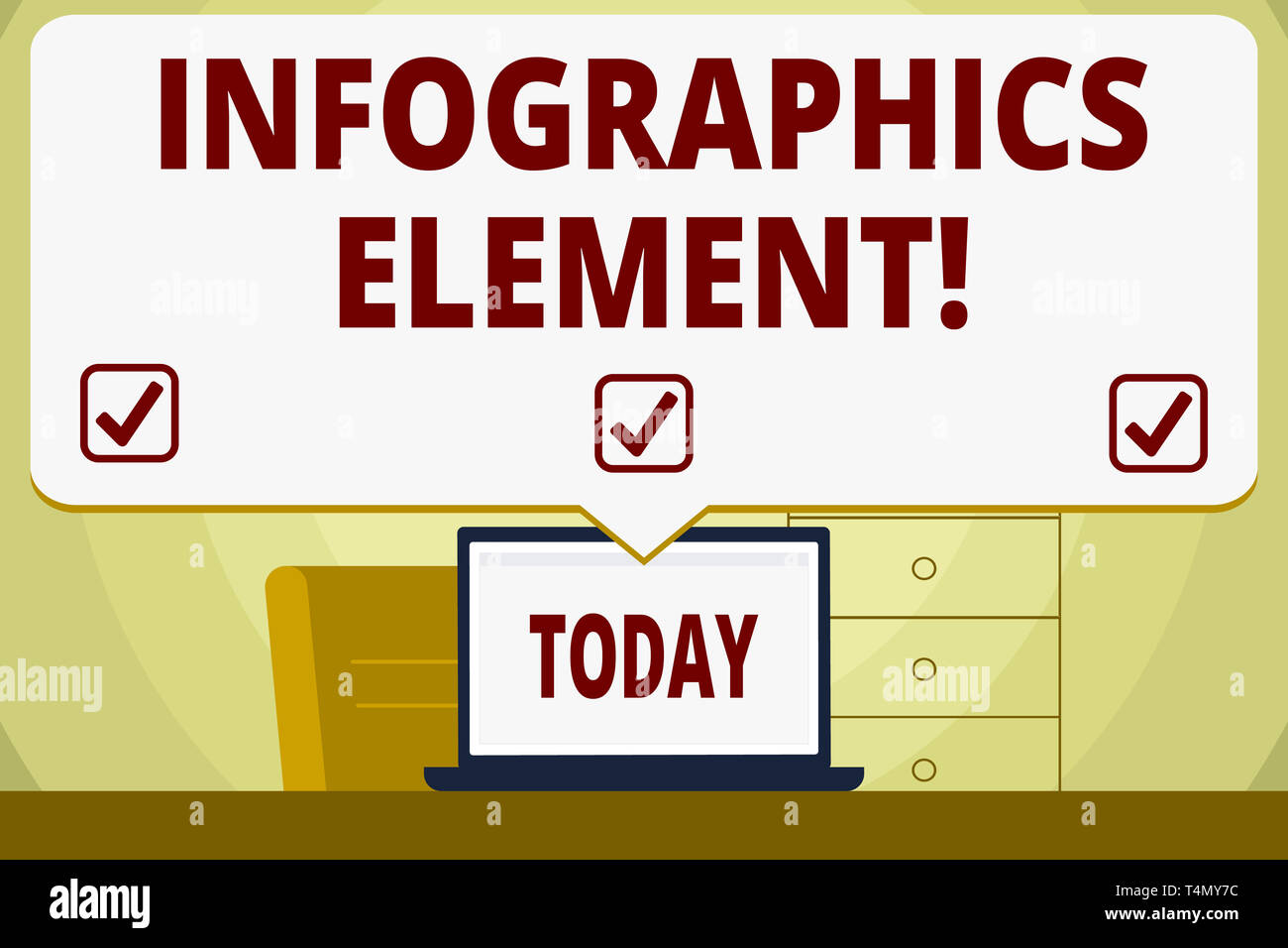 Conceptual hand writing showing Infographics Element. Concept meaning ...