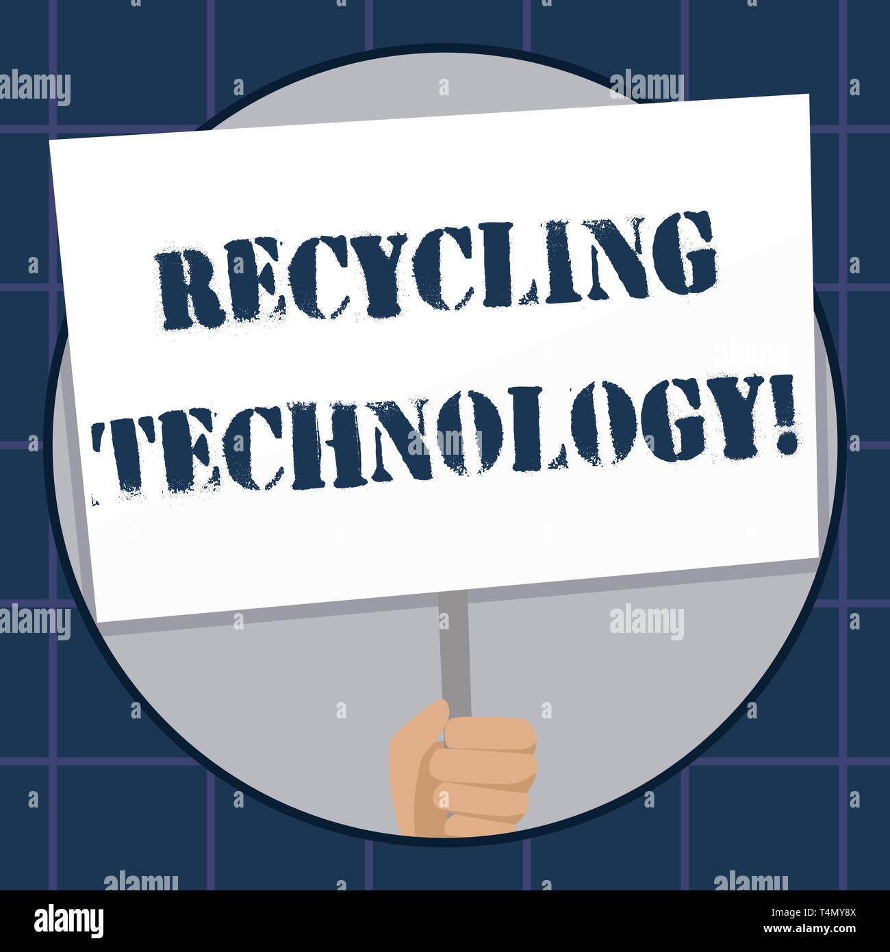 Conceptual hand writing showing Recycling Technology. Concept meaning ...