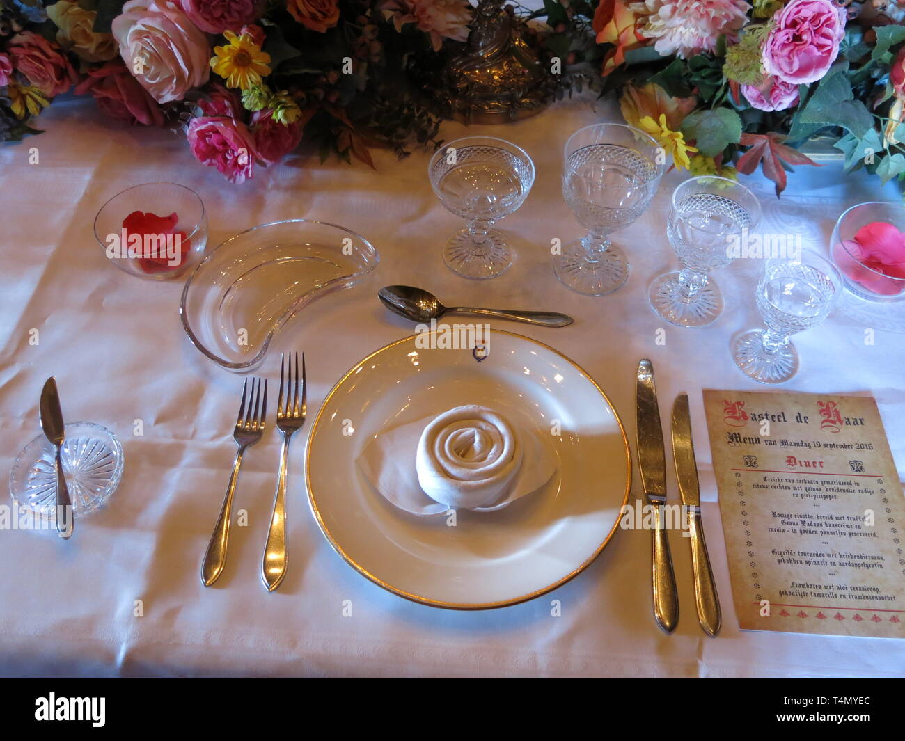 Castle Table Setting Formal Dinner