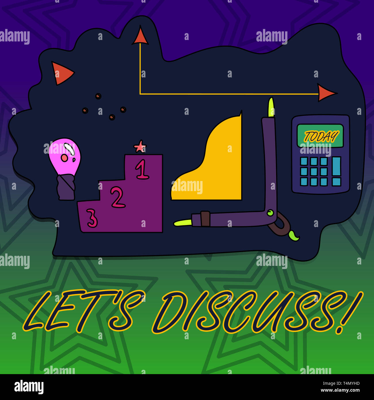Writing note showing Let S Discuss. Business concept for asking someone ...