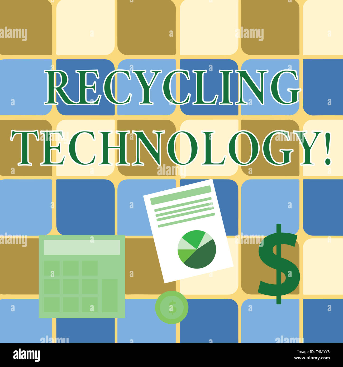 Handwriting text writing Recycling Technology. Conceptual photo the ...