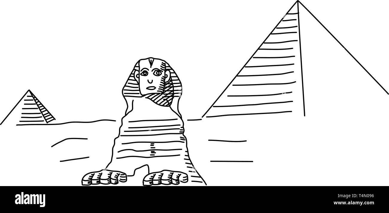 Great Sphinx Of Giza Drawing