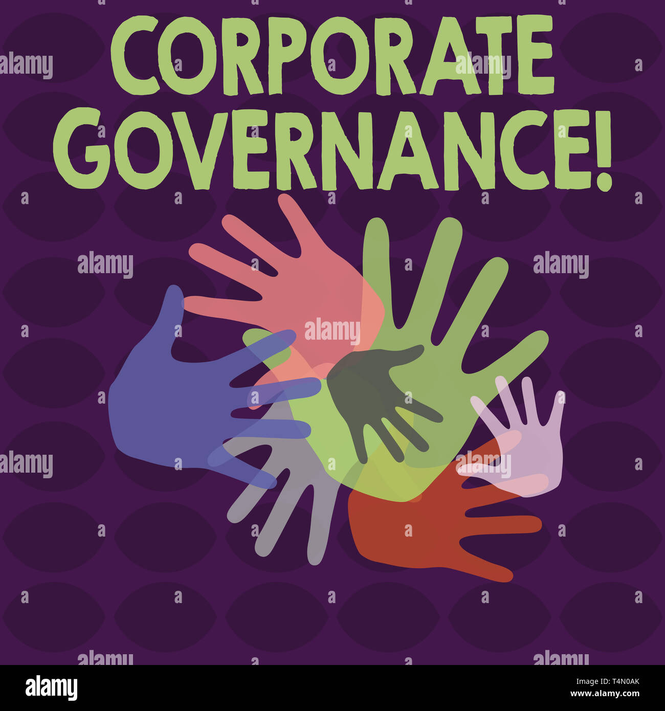 Writing note showing Corporate Governance. Business concept for system ...
