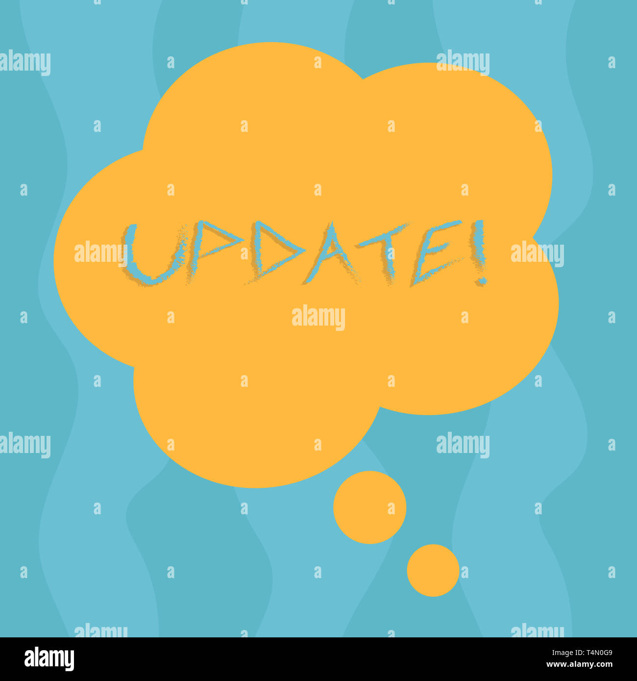 Conceptual hand writing showing UPDATE. Concept meaning make something ...