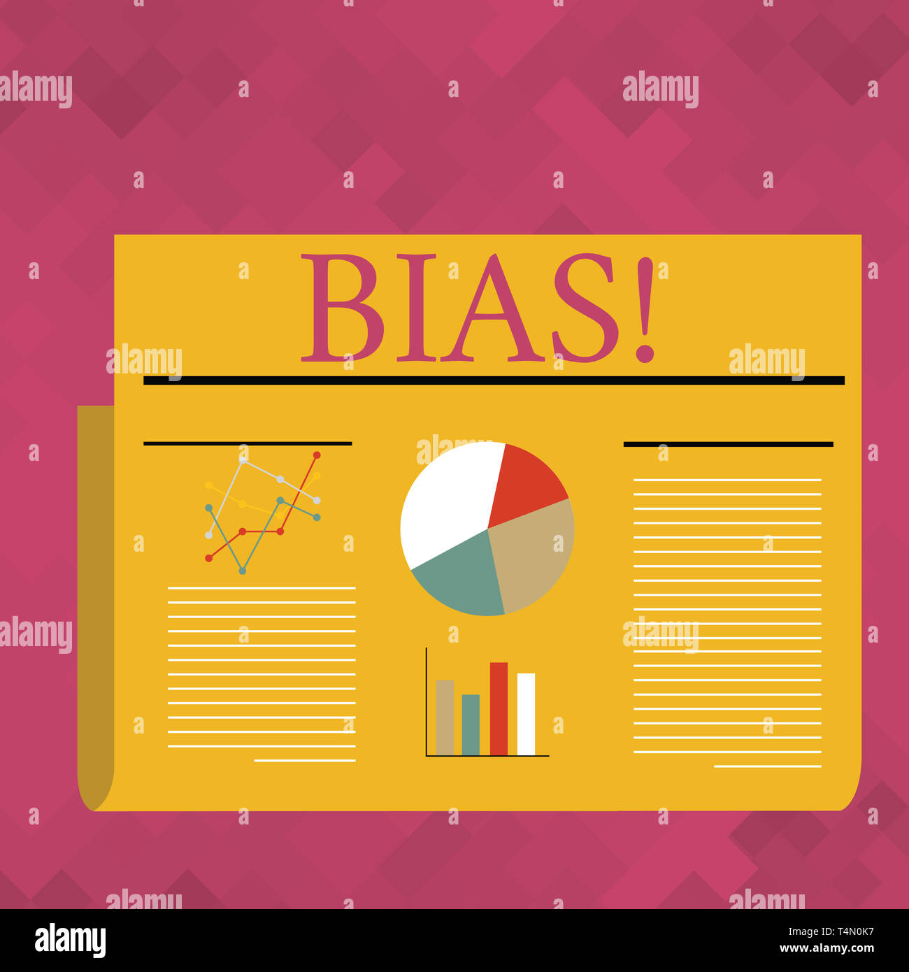 Text sign showing Bias. Business photo text inclination or prejudice ...