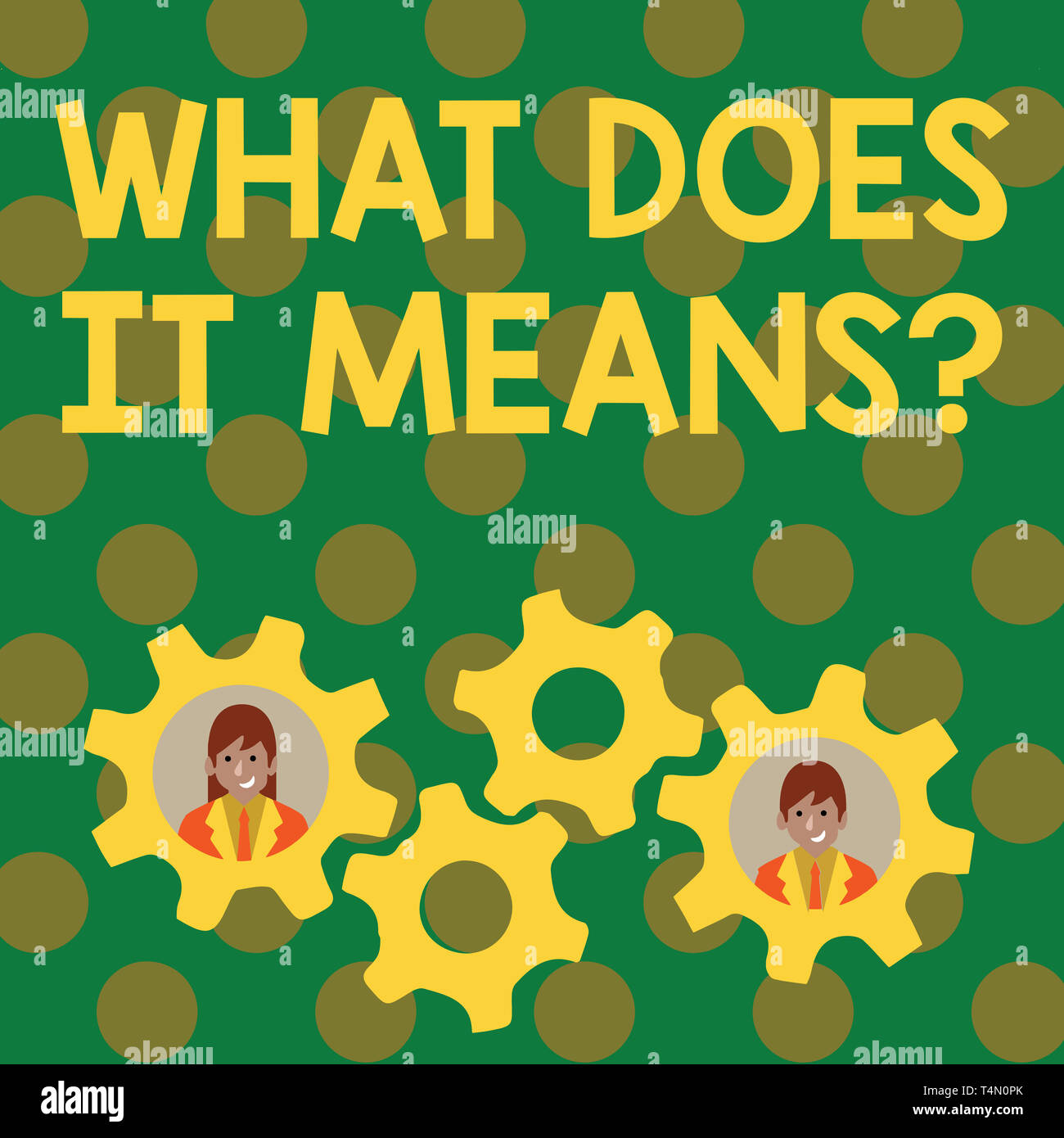 Text sign showing What Does It Means question. Business photo ...