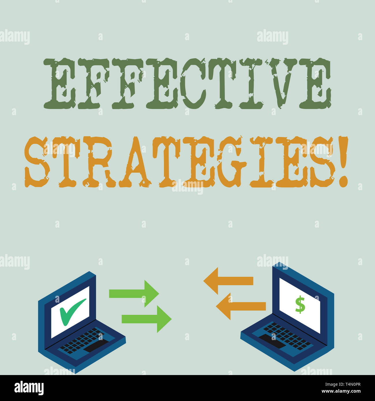 Conceptual hand writing showing Effective Strategies. Concept meaning A ...