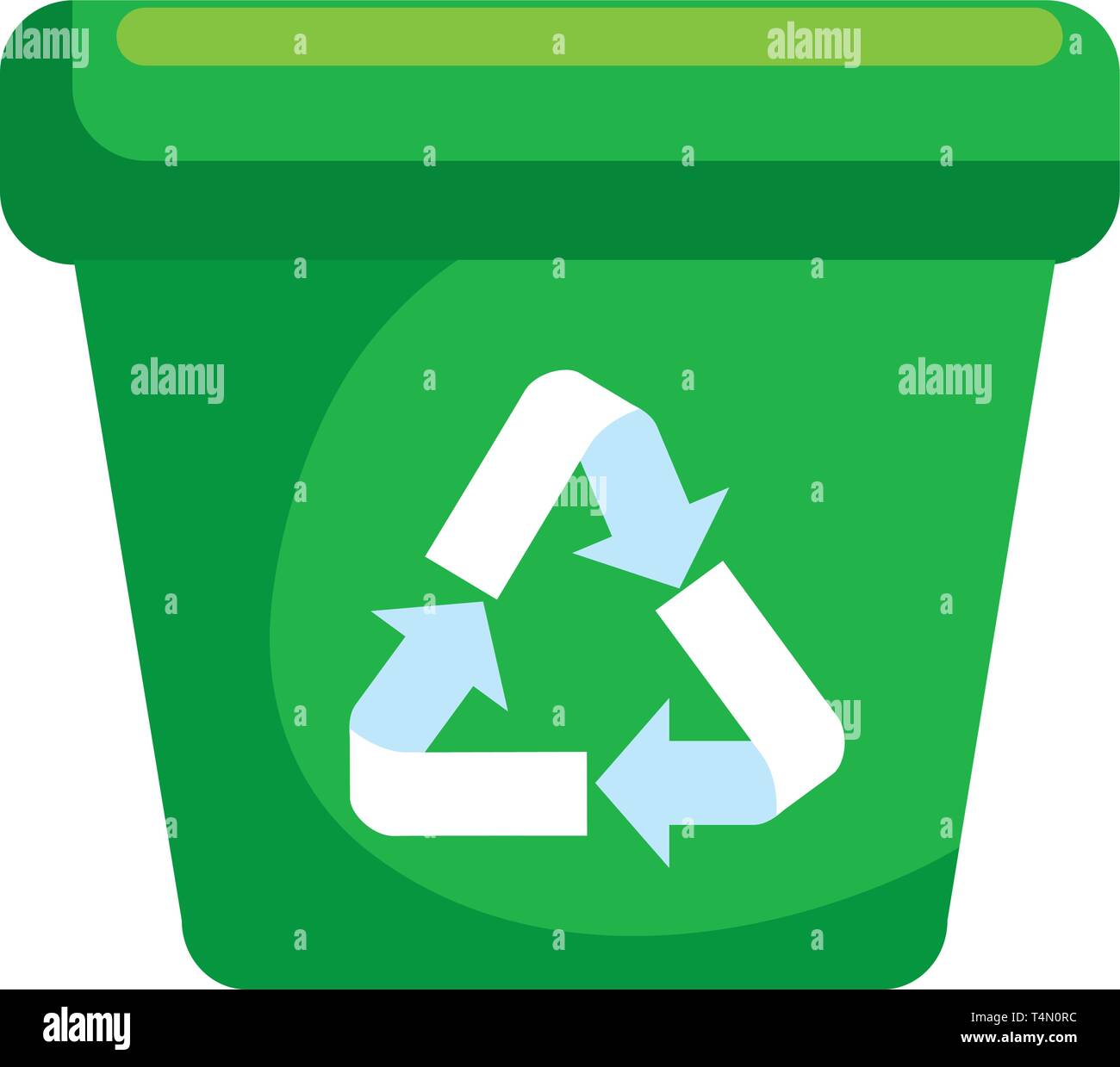 garbage pot with recycle arrows symbol Stock Vector Image & Art - Alamy