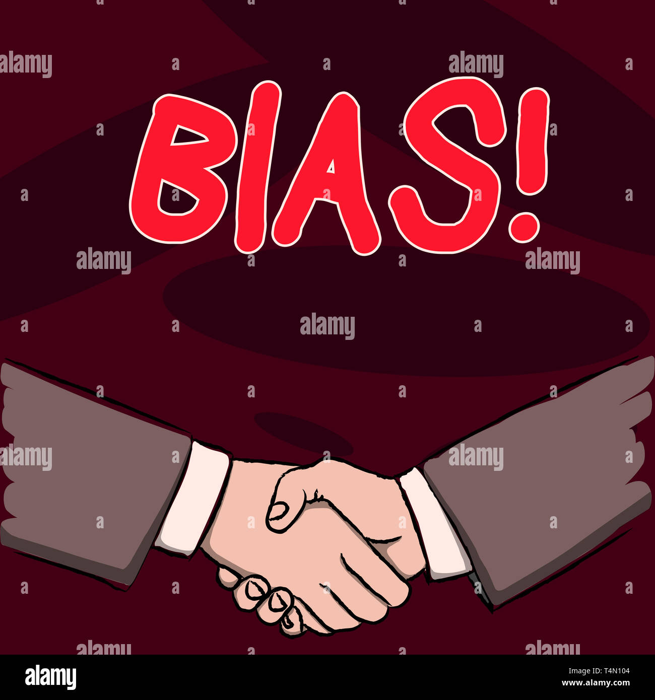 Text sign showing Bias. Business photo showcasing inclination or ...