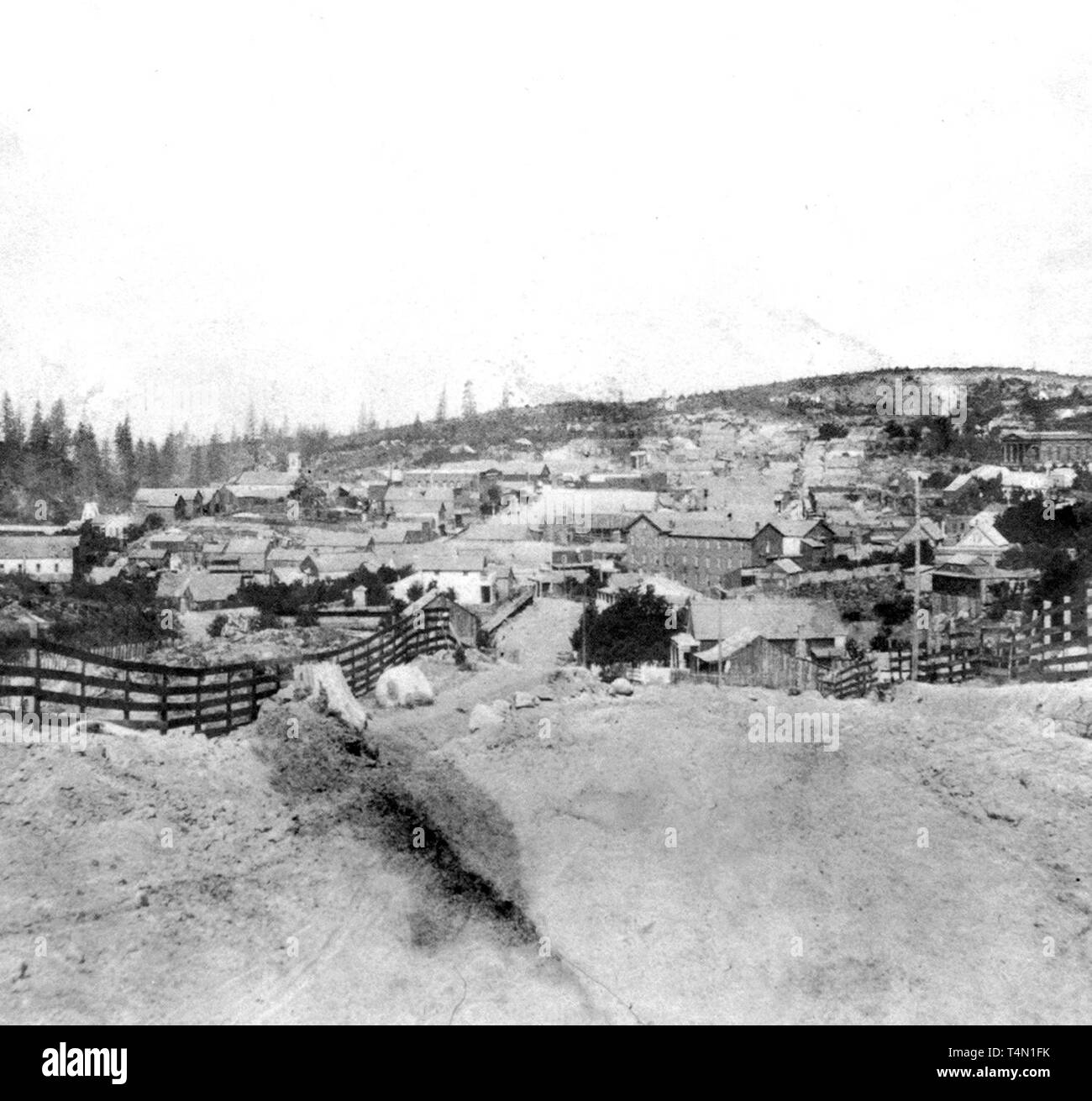 California History - Nevada City--General view from the Wash. Rd ...