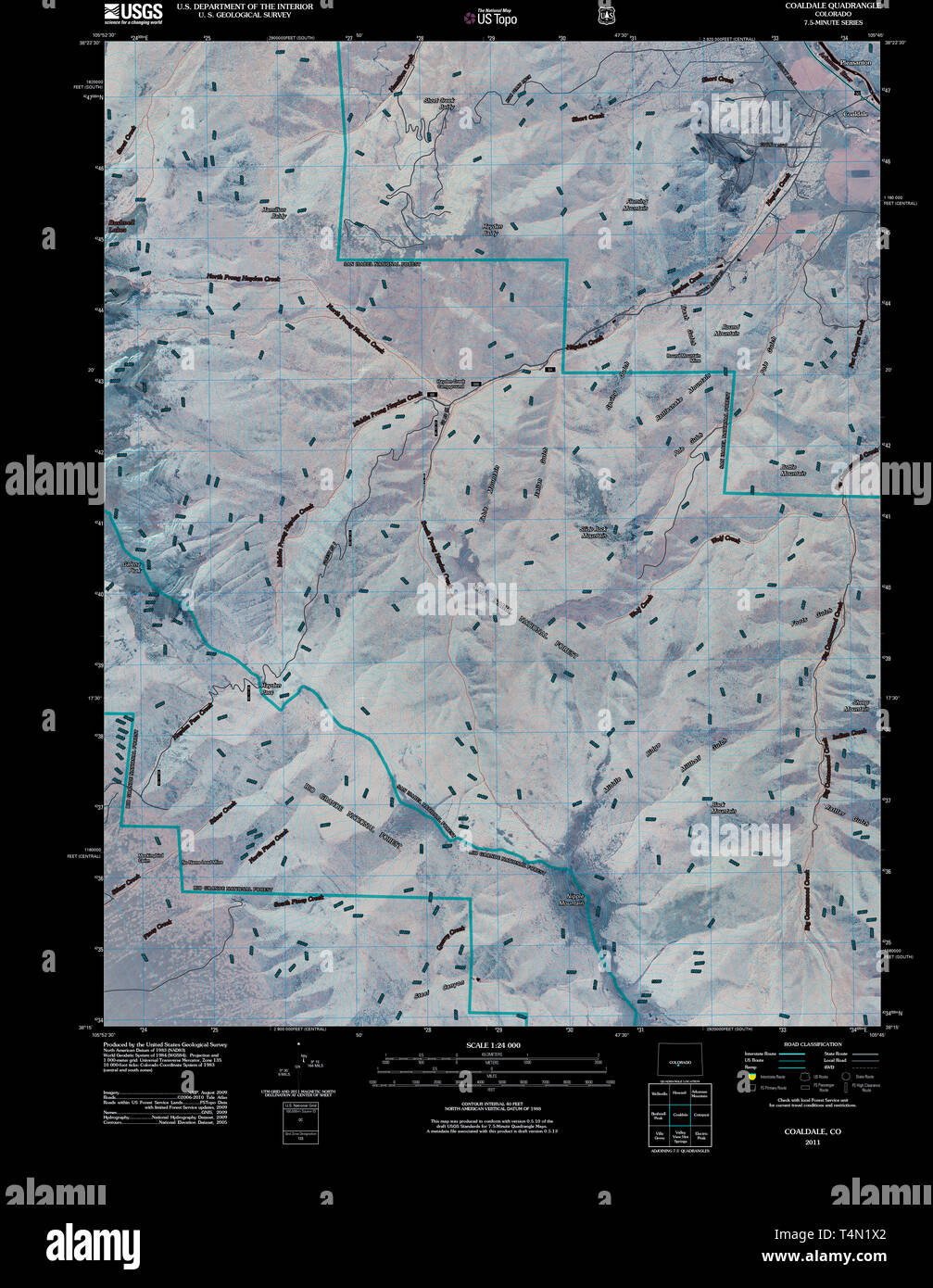 Map of coaldale hi-res stock photography and images - Alamy