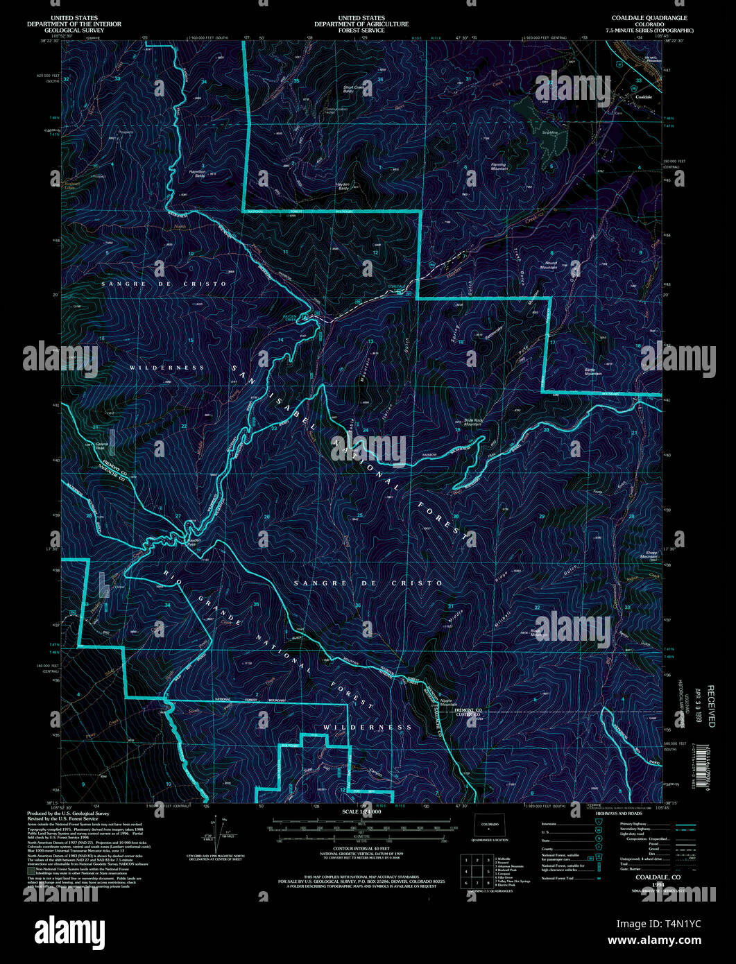Map of coaldale hi-res stock photography and images - Alamy