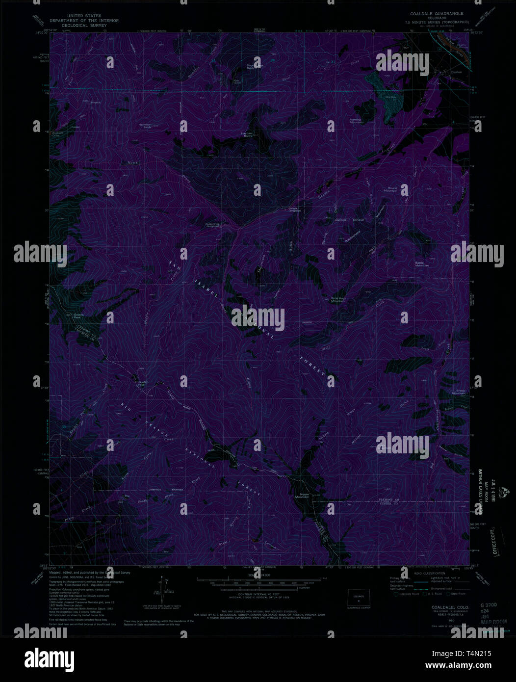 Map of coaldale hi-res stock photography and images - Alamy