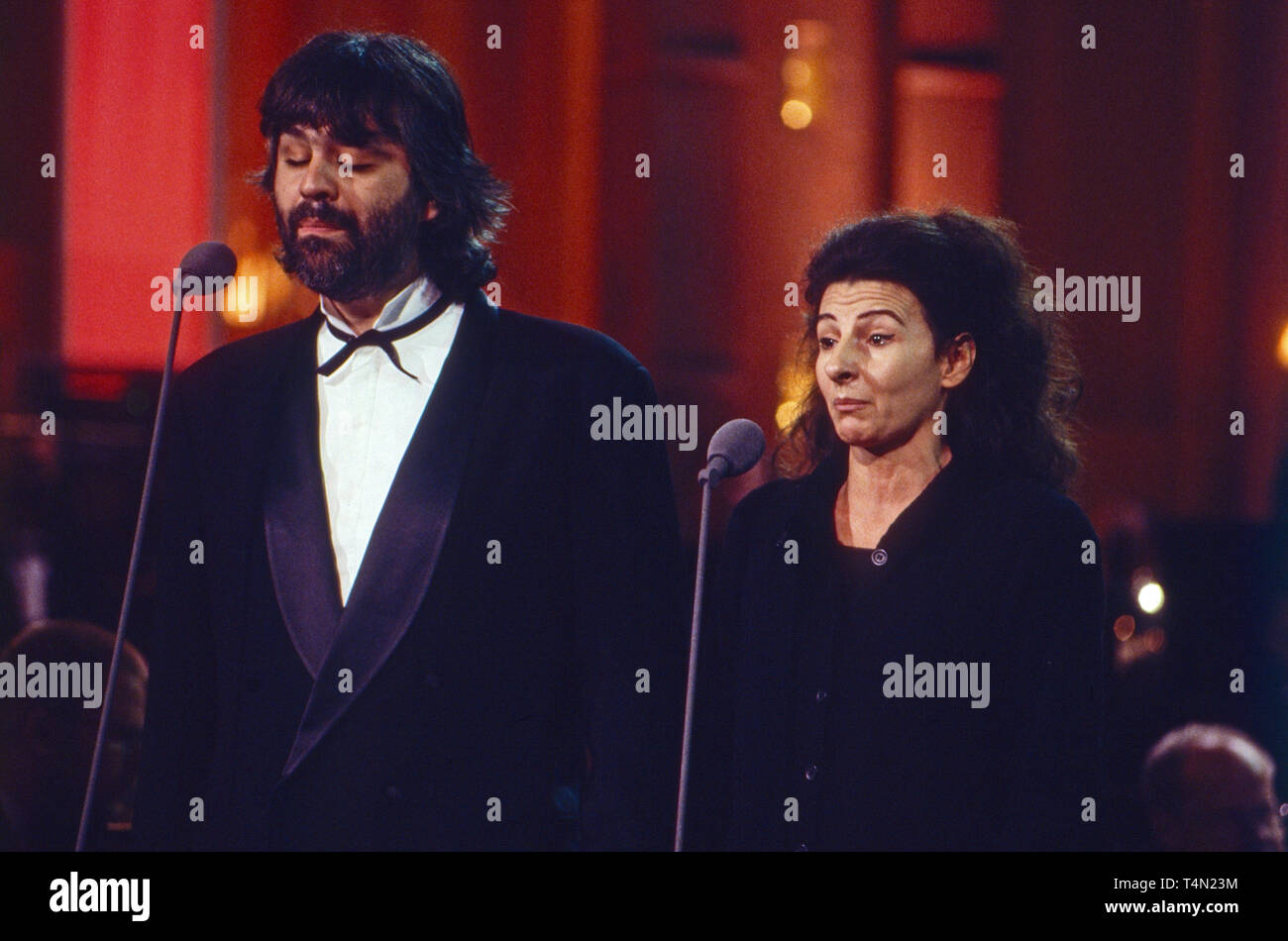 Andrea Bocelli, italienischer Sänger und Produzent, bei einem Auftritt ...