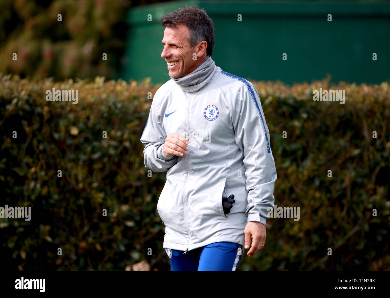 Chelsea Assistant Manager Gianfranco Zola during the training session ...
