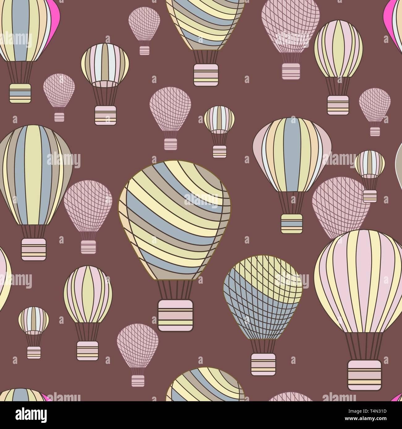 Vector seamless pattern with balloons Stock Vector Image & Art - Alamy