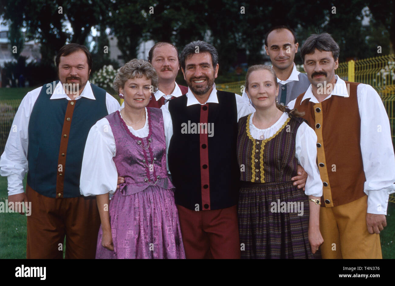 Die sieben Schwaben, Volksmusikgruppe, Deutschland 1993. German ...