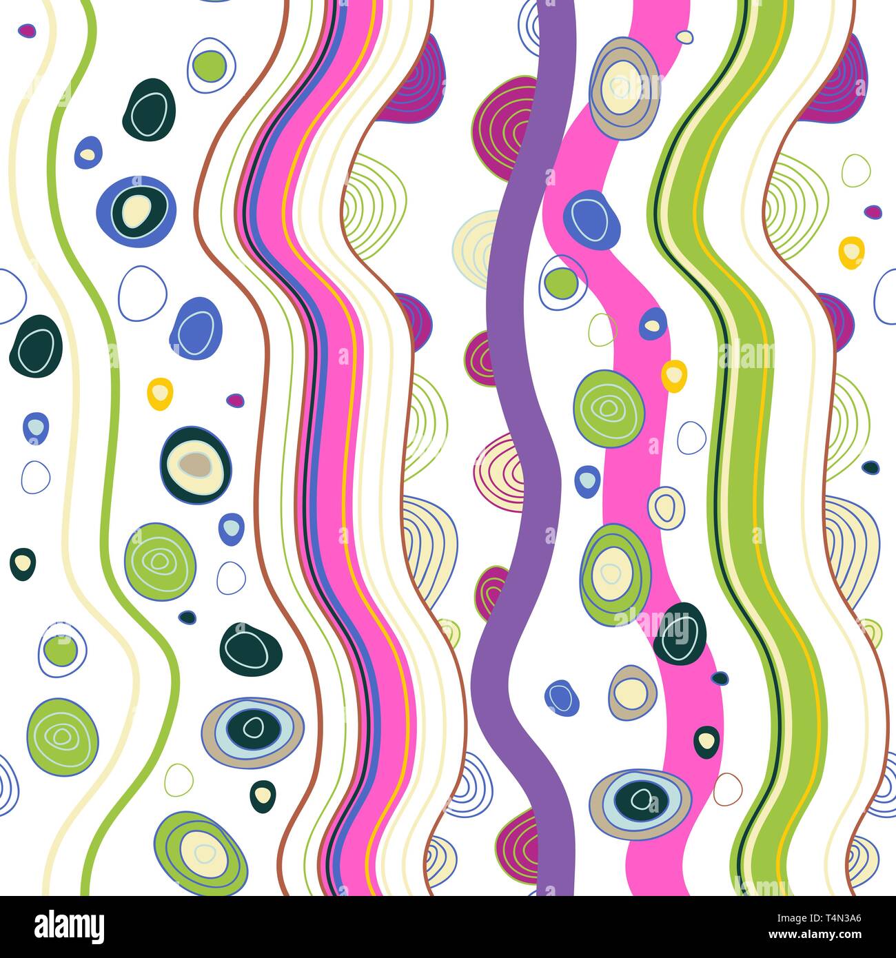 Seamless vector texture with drawing original waves Stock Vector Image ...