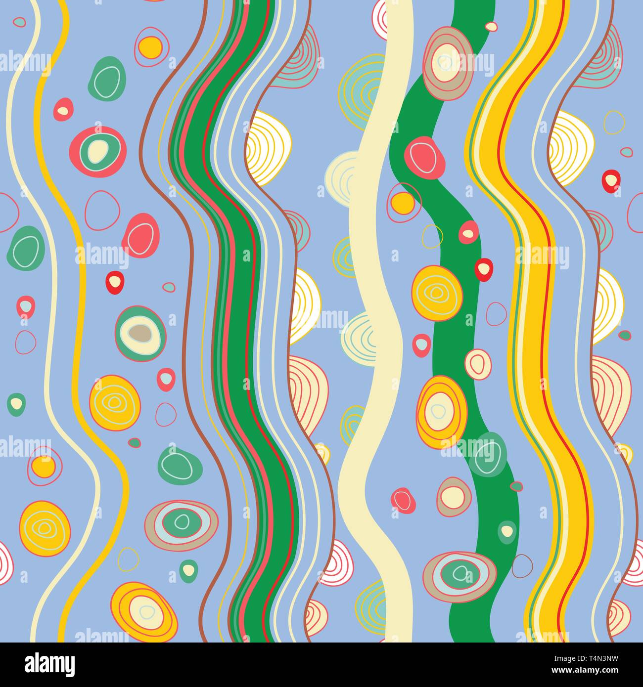 Seamless vector texture with drawing original waves Stock Vector Image ...