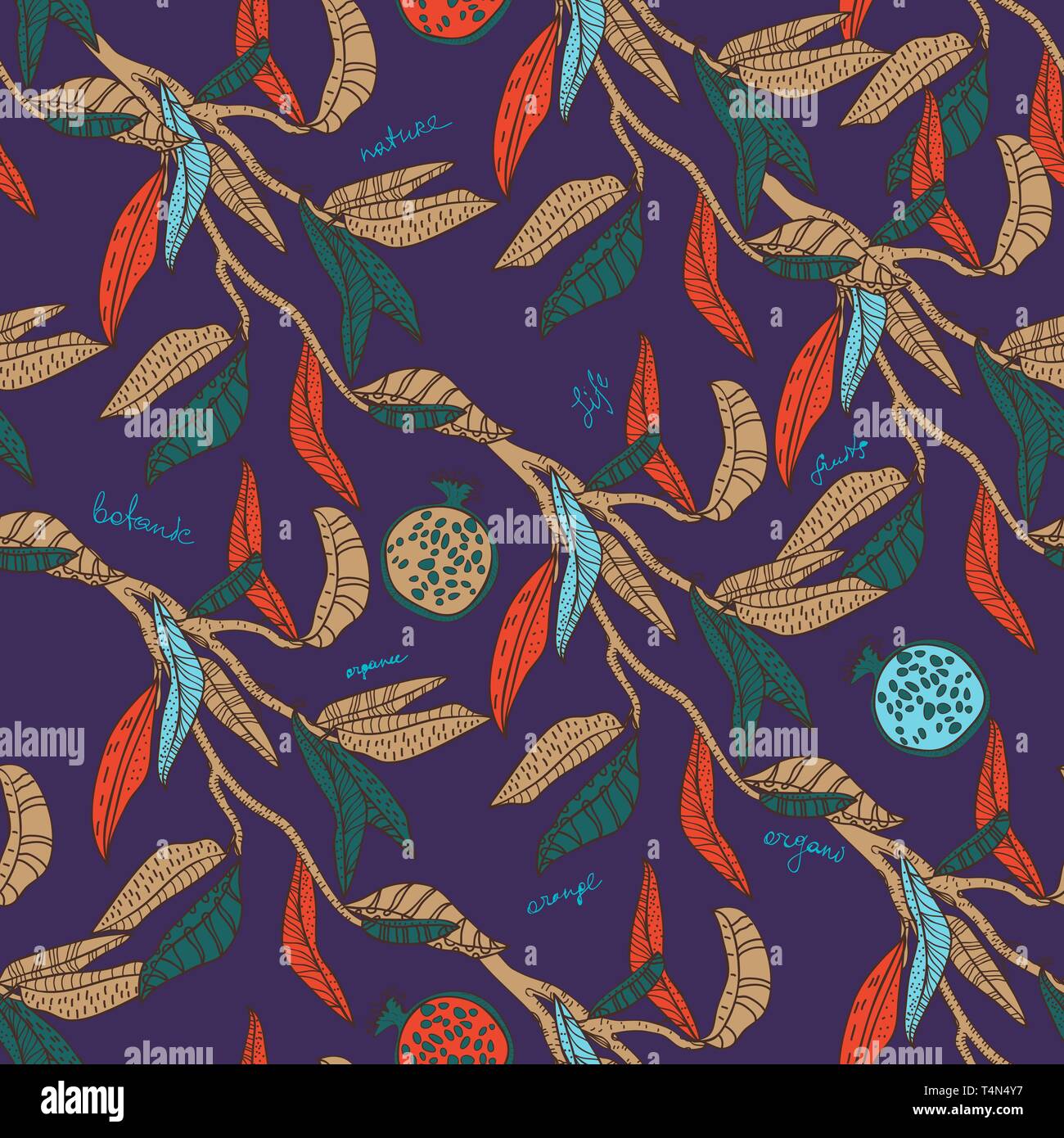Dark blue fruits Stock Vector Images - Alamy