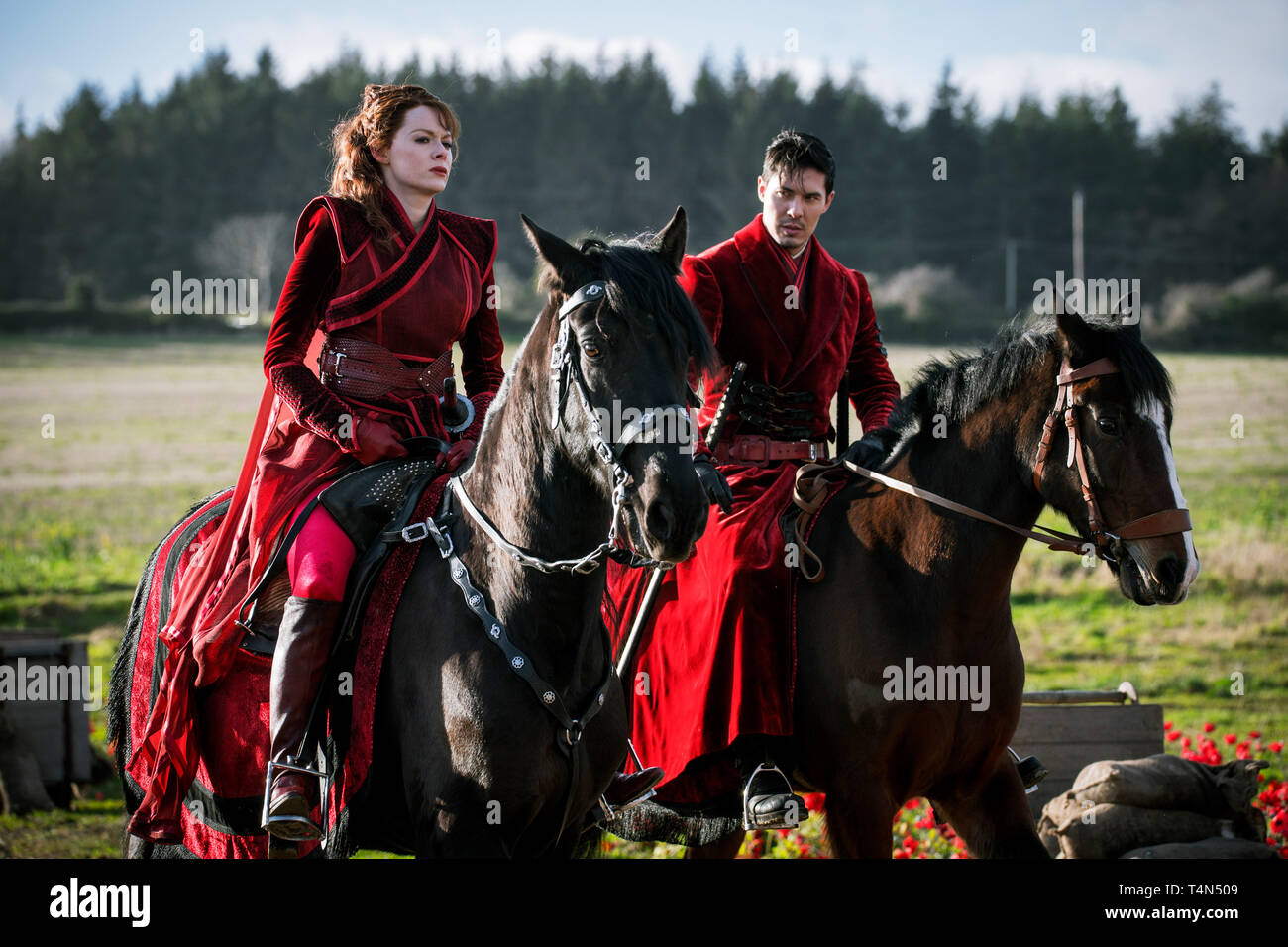 INTO THE BADLANDS, from left: Emily Beecham, Lewis Tan, 'Chapter XXVI ...