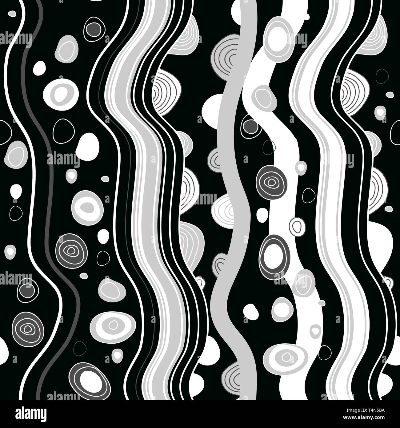Seamless vector texture with drawing original waves Stock Vector Image ...