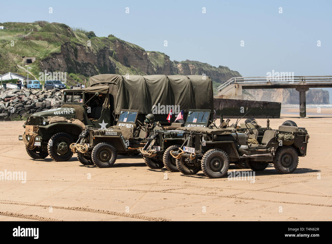 World War Two D Day Anniversary Commemorations, Normandy France Stock ...