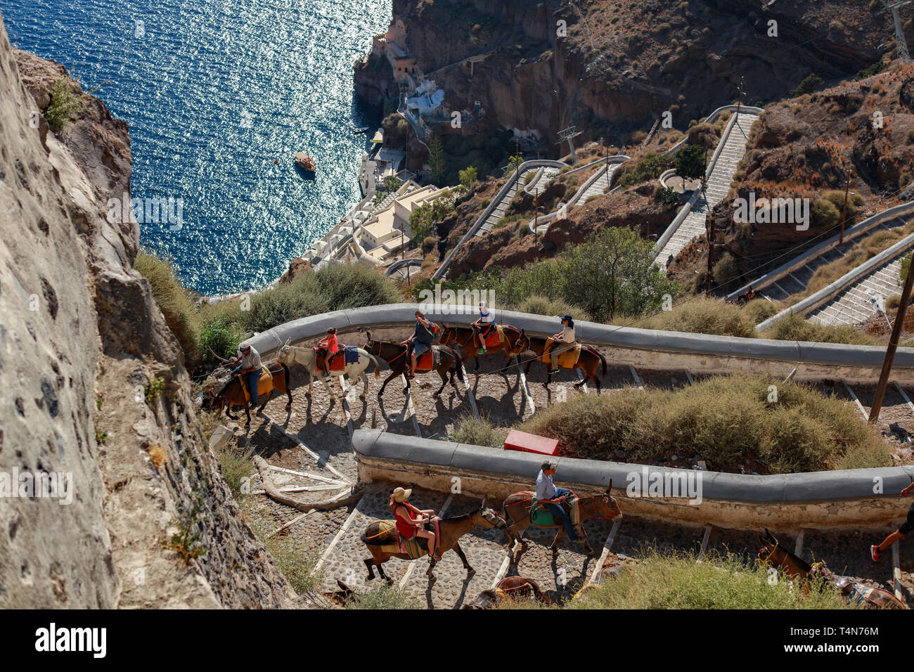 Donkey steps greek islands hi-res stock photography and images - Alamy