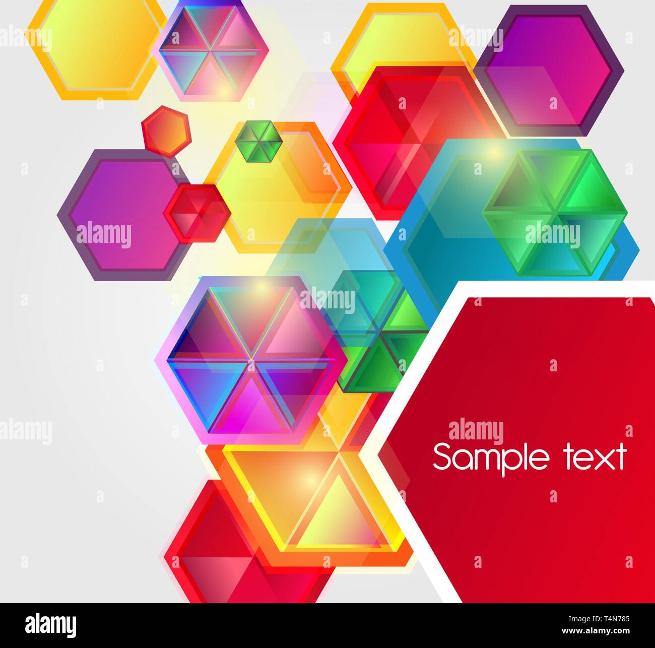 Bright business background with multicolor shapes Stock Vector Image ...