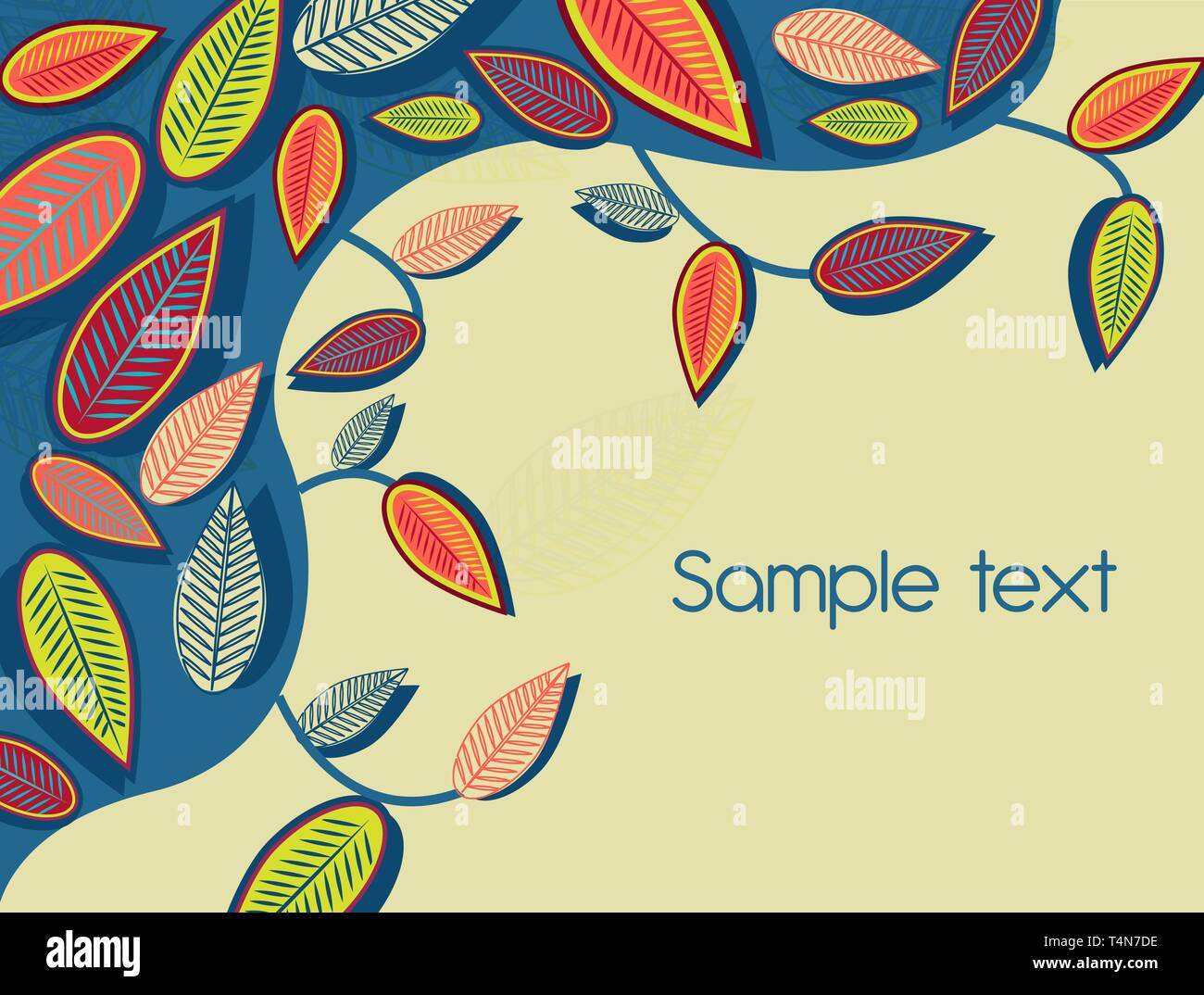 Light vector background with multicolor leafs Stock Vector Image & Art ...