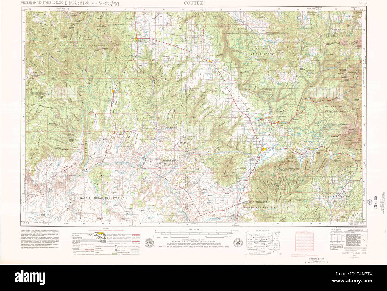 Map of cortez hi-res stock photography and images - Alamy