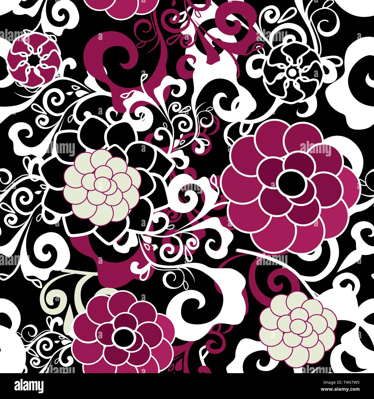 White rose dark background Stock Vector Images - Alamy