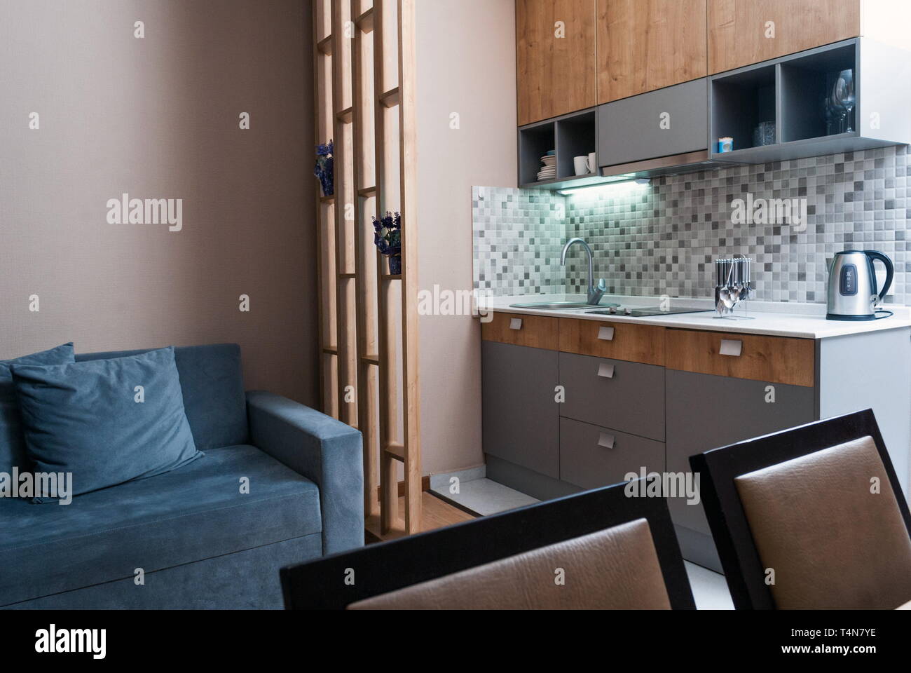 Interior of modern studio room Stock Photo - Alamy