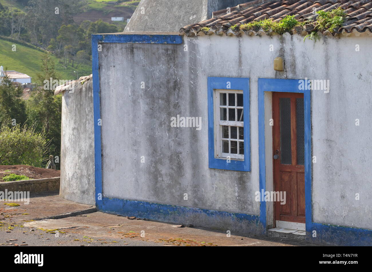 Traditional houses and rural landscapes in Santa Barbara, a small ...