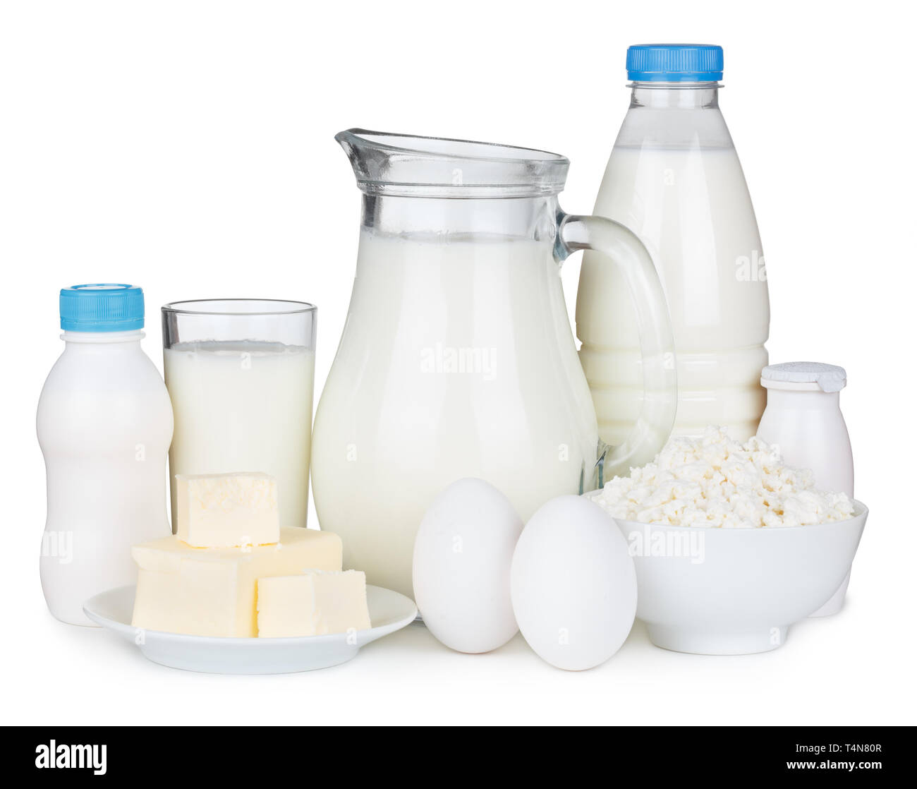 Various milk products on Cut Out Stock Images & Pictures - Alamy