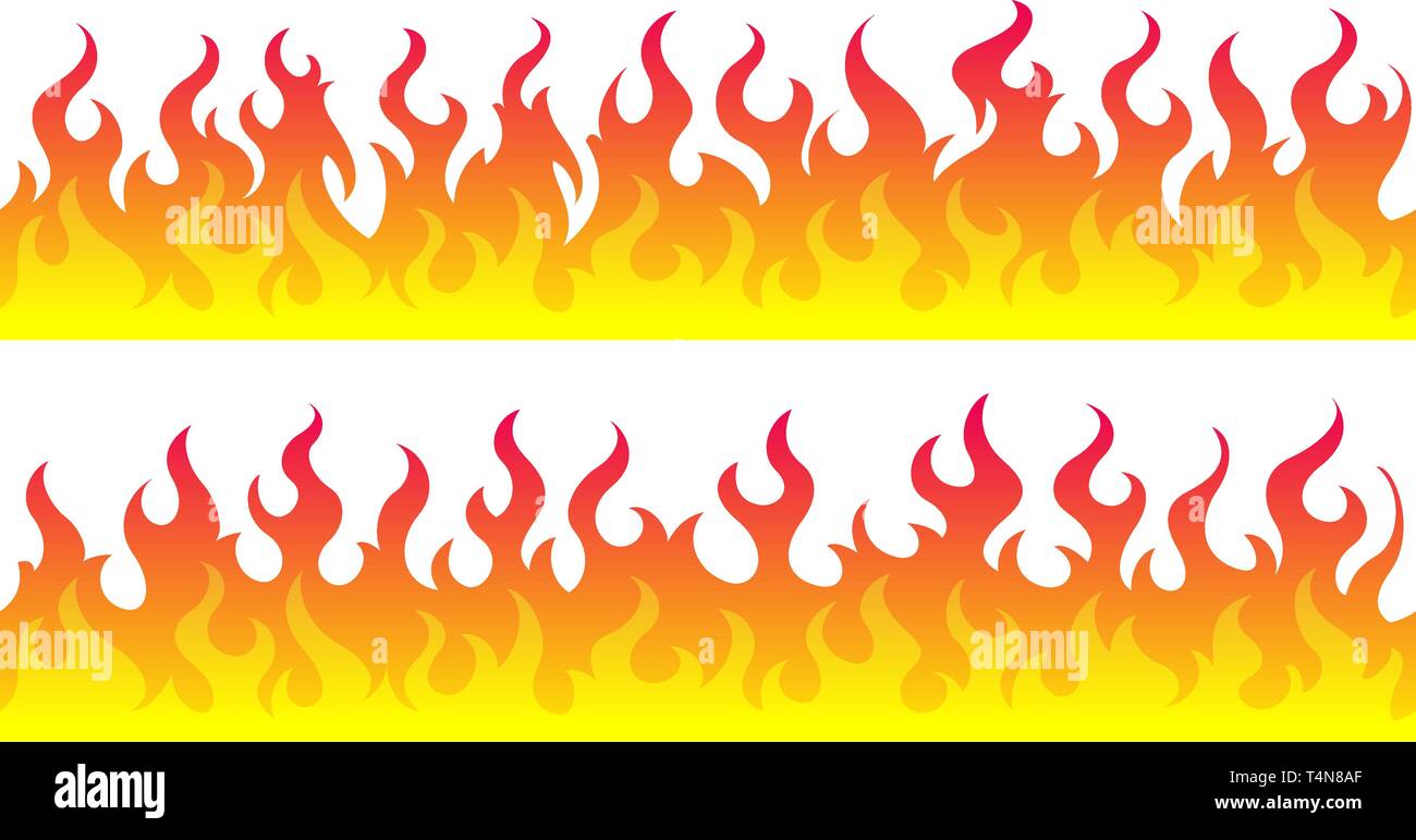 Fire flame frame borders Stock Vector Image & Art - Alamy