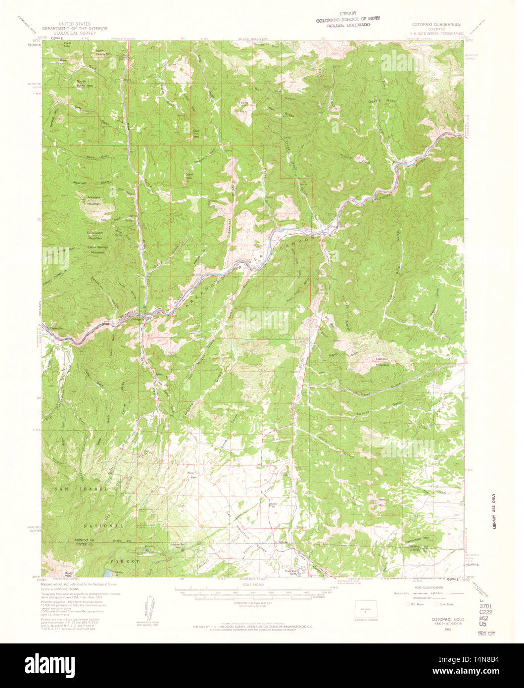 Topographic map cotopaxi hi-res stock photography and images - Alamy